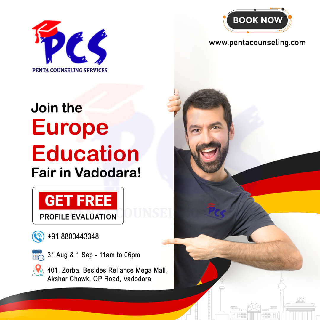 Europe Education Fair in Vadodara - 31st Aug & 1st Sep 2024
