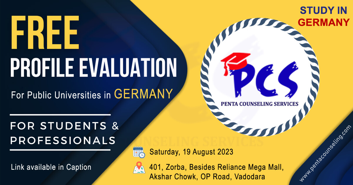 Free Profile Evaluation for Study in Germany in VADODARA